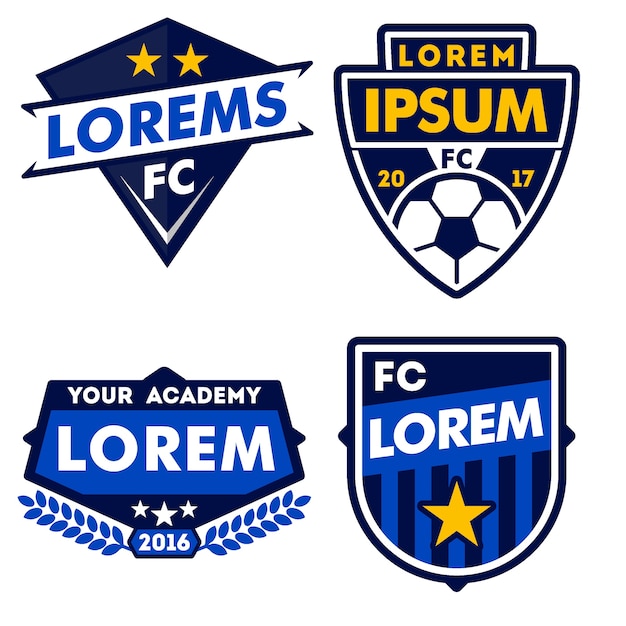 Diverse Collection of Vibrant Soccer-Themed Emblems and Logos | Jiffy ...
