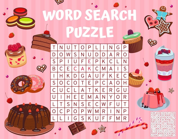 Delectable Desserts: A Sweet Word Search Puzzle | Jiffy Designs