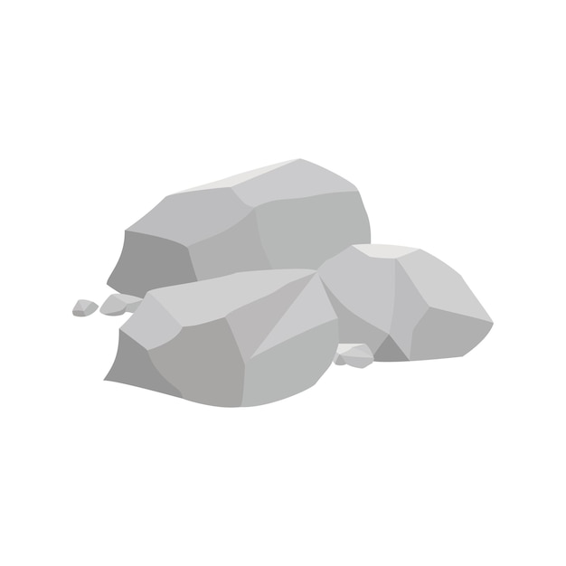 Stacked Monochrome Boulders in Minimalist Geometric Art | Jiffy Designs