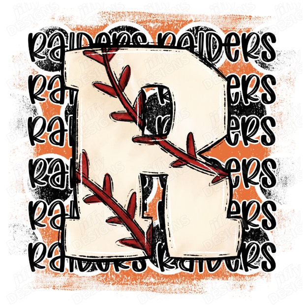 'Raiders' Rustic Letter R with Vine-like Embellishment and Textured ...