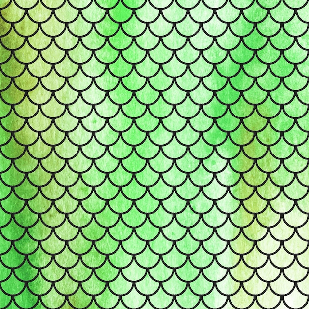 Vibrant Green Mermaid Scale Pattern | Jiffy Designs
