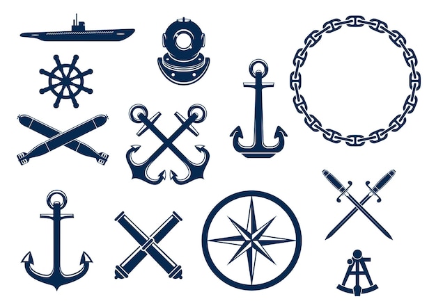 Captivating Collection of Nautical Symbols and Icons | Jiffy Designs
