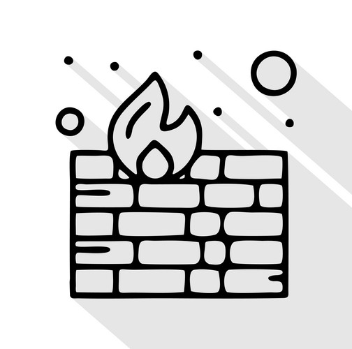 Firewalls Vector Icon. Firewalls Editable Stroke. Firewalls Linear ...