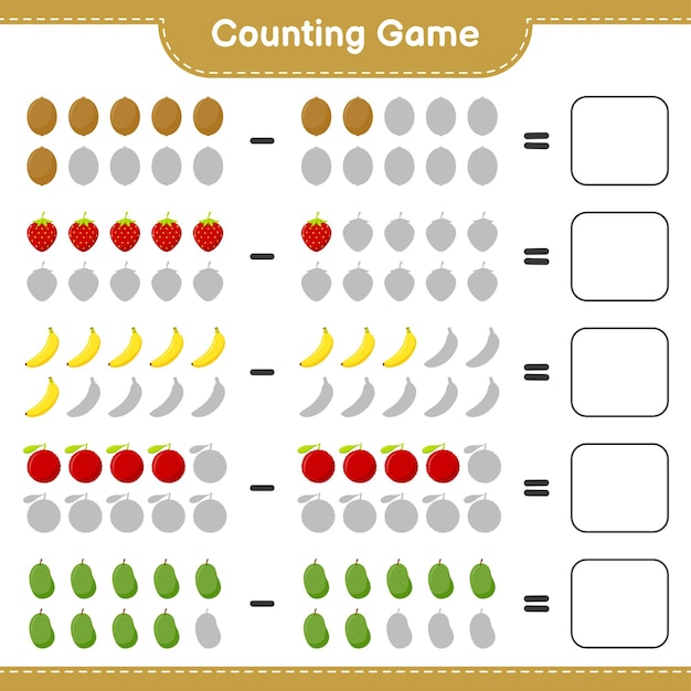 Counting Colorful Fruits and Vegetables in Engaging Game | Jiffy Designs
