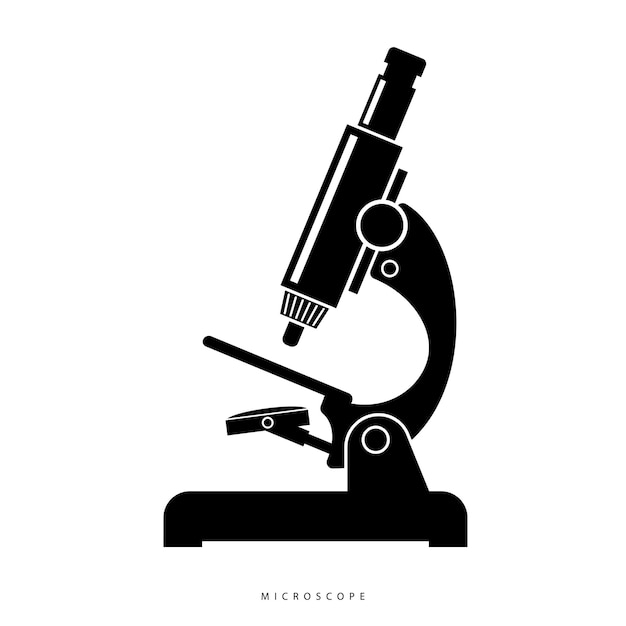 Elegant Microscope Silhouette Showcasing Scientific Exploration | Jiffy ...