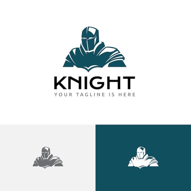 Powerful Knight Emblem with Sleek Armored Silhouette | Jiffy Designs