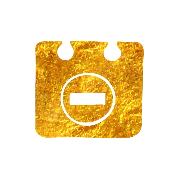 Captivating Minimalist Golden Emblem with Negative Symbol | Jiffy Designs