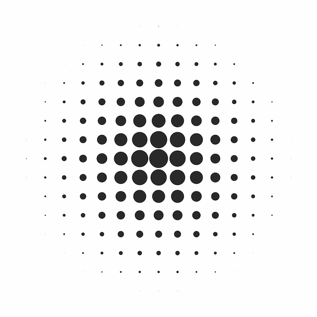 Captivating Monochrome Dot Matrix Pattern with Radial Gradient | Jiffy ...
