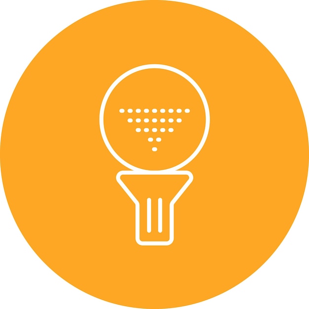 Stylized Badminton Racket with Dotted Pattern | Jiffy Designs