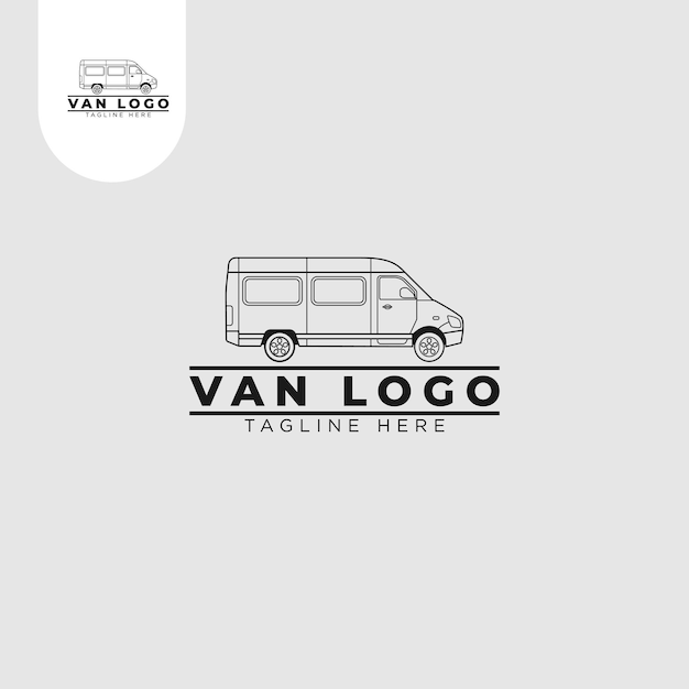 Versatile Van Logo Design with Sleek Minimalist Style | Jiffy Designs