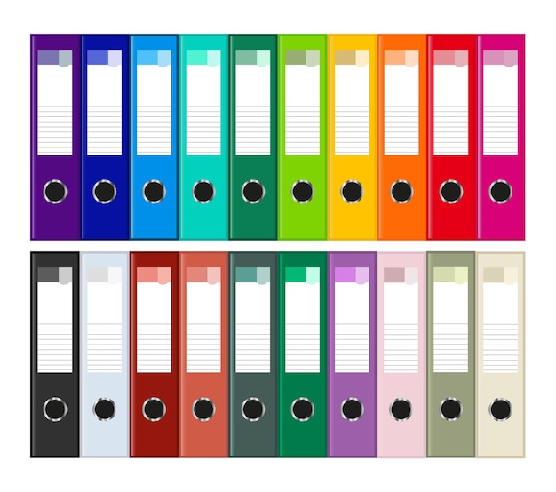 Vibrant Rainbow Binders: Organized Storage for Every Need | Jiffy Designs
