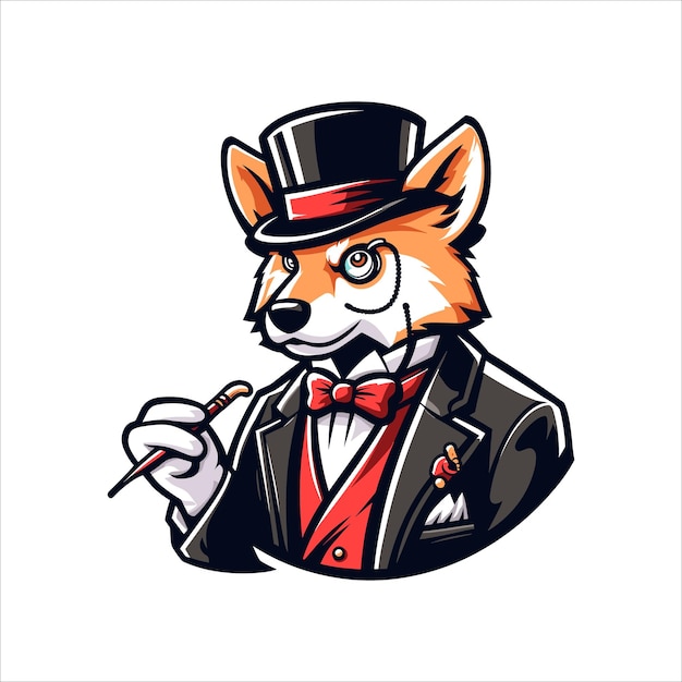 Dapper Canine Gentleman in Formal Attire | Jiffy Designs