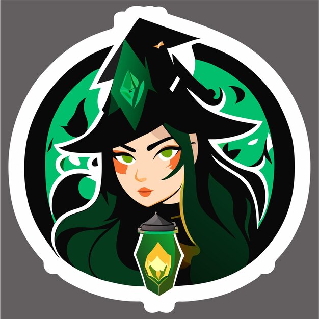 Enchanting Emerald Sorceress: Mystical Elegance Unveiled | Jiffy Designs