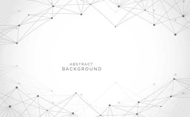 Abstract Geometric Network Connections with Nodes and Lines | Jiffy Designs