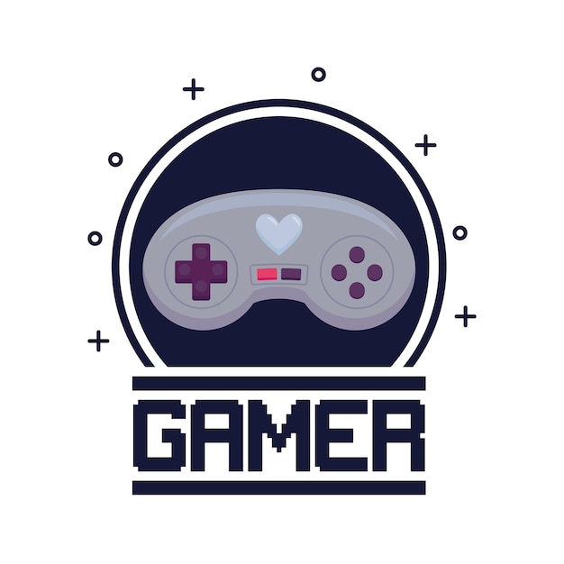Iconic Gamer Controller Emblem with Retro Flair | Jiffy Designs