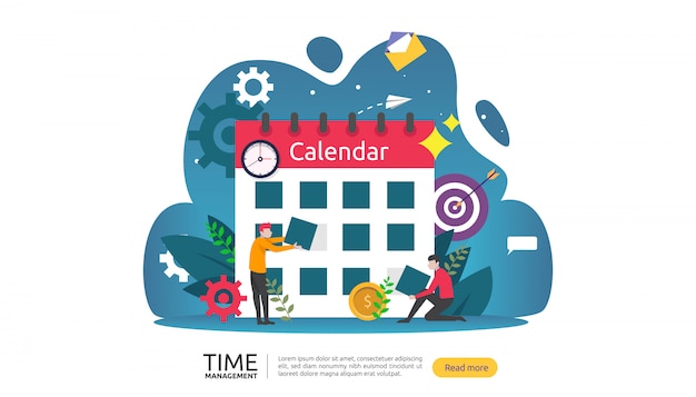 Vibrant Calendar and Time Management Illustration | Jiffy Designs