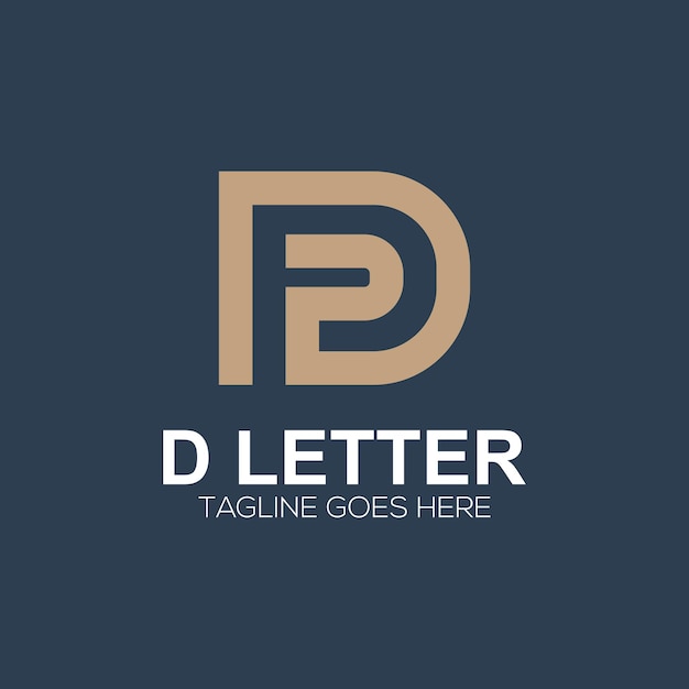 Elegant Monogrammed Letter D with Refined Typographic Design | Jiffy ...