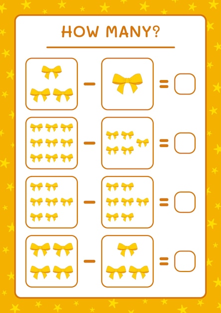 Vibrant Bow Counting Activity for Kids | Jiffy Designs