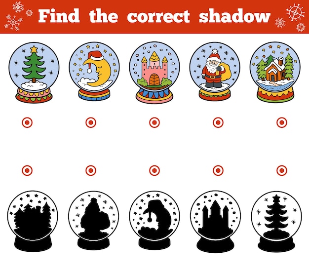 Festive Snow Globe Collection: Find the Matching Silhouettes | Jiffy ...