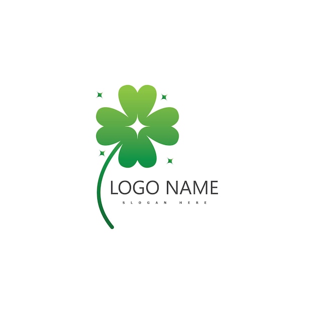 Green Shamrock Logo with Stylized Text Branding | Jiffy Designs