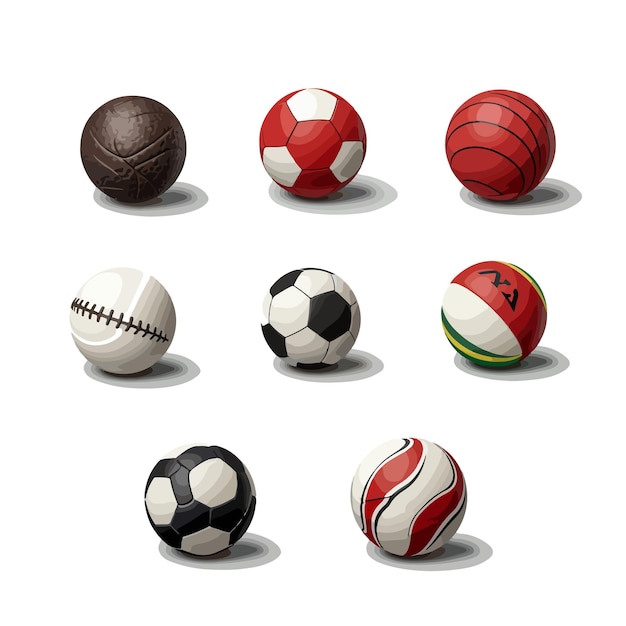 Diverse Sports Ball Collection: Vibrant Designs and Textures | Jiffy ...