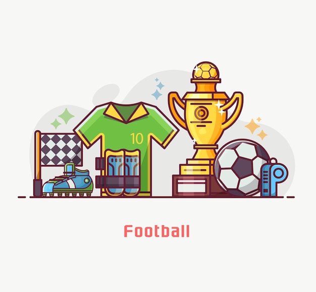 Iconic Football Gear and Trophies Displayed with Pride | Jiffy Designs