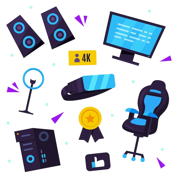 Vibrant Collection of Multimedia Icons and Design Elements | Jiffy Designs