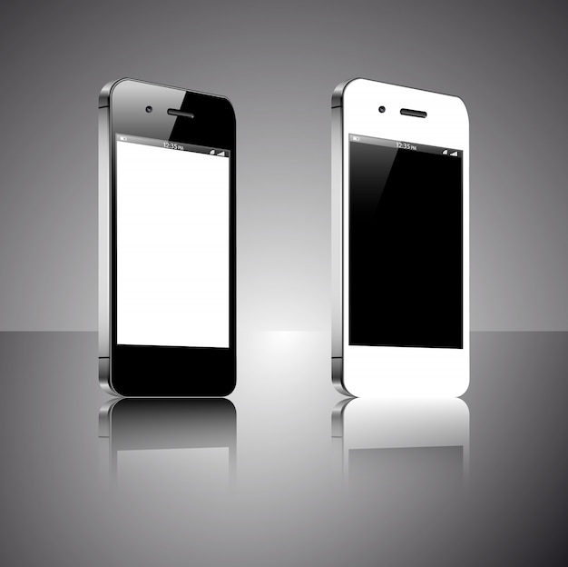 Sleek and Minimalist Smartphone Displays in Monochrome | Jiffy Designs