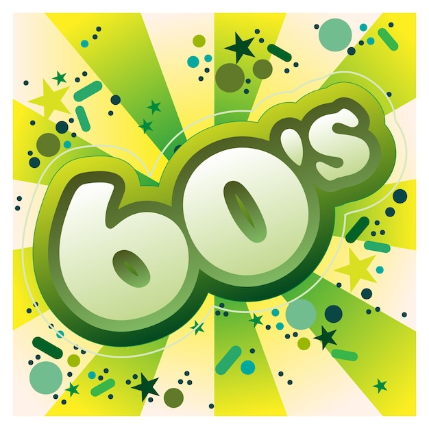 Vibrant Retro-Inspired 60s Celebration with Bursting Stars | Jiffy Designs