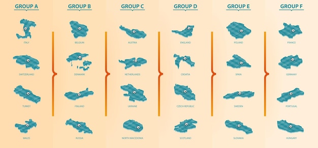 Diverse Collection of Stylized Country Silhouettes | Jiffy Designs