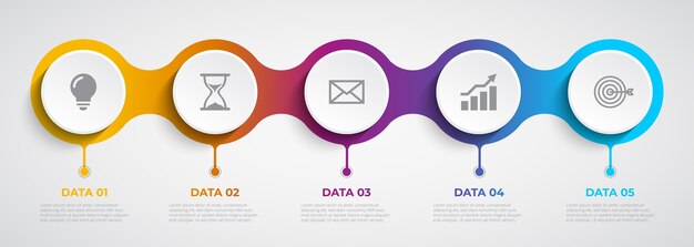 Vibrant Circular Data Visualization with Iconic Symbols | Jiffy Designs