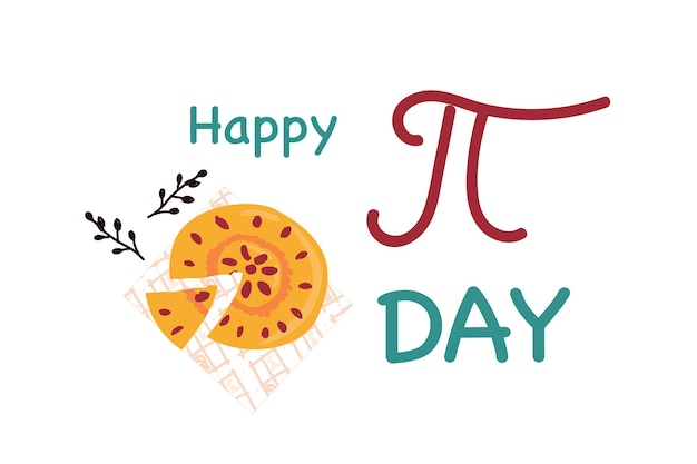 Vibrant Pie Slice and Pi Symbol Celebrate Happy Pi Day | Jiffy Designs