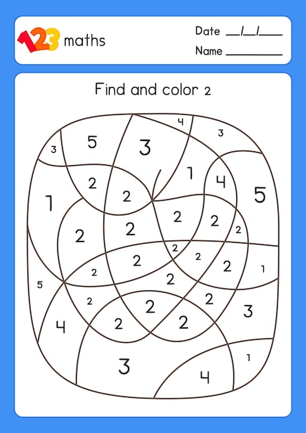 Engaging Math Worksheet with Vibrant Color-by-Number Design | Jiffy Designs