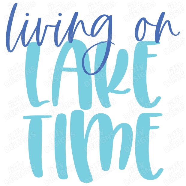 'Living on Lake Time' Playful Cursive and Block Letter Typography ...