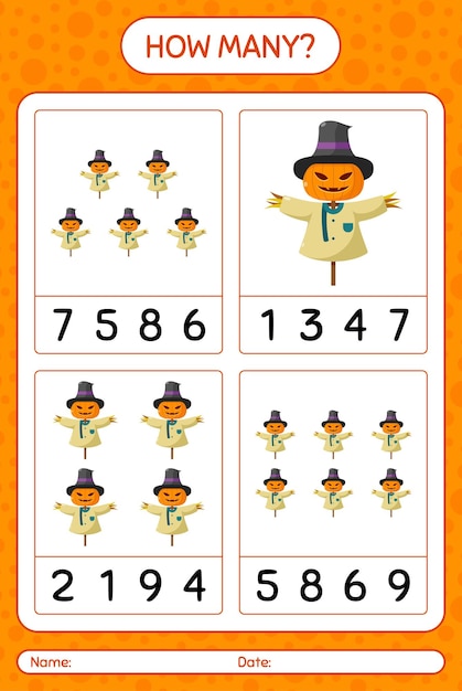 Counting Scarecrows: A Fun Math Activity | Jiffy Designs
