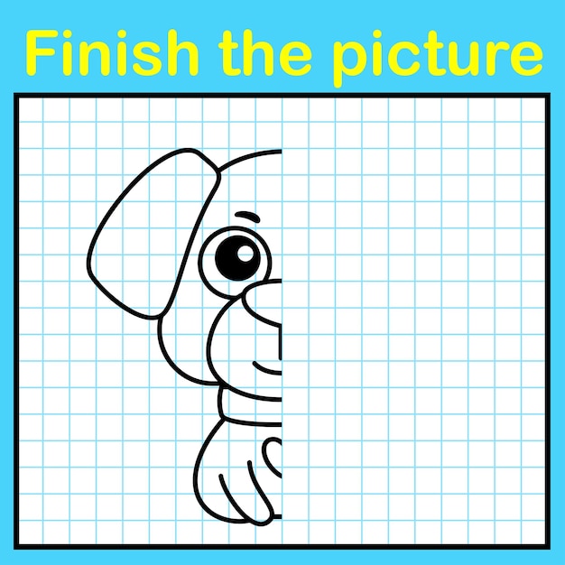 Whimsical Elephant Doodle on Graph Paper | Jiffy Designs
