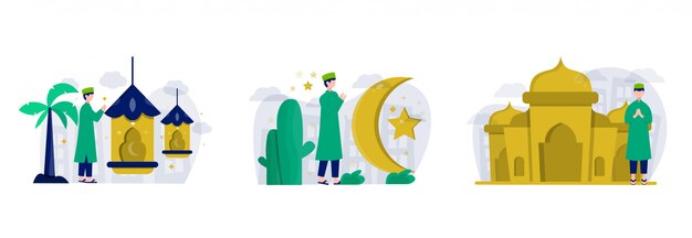 Vibrant Ramadan Celebration with Iconic Islamic Symbols | Jiffy Designs