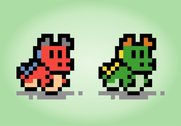 Vibrant Retro-Style Pixel Art Creatures | Jiffy Designs