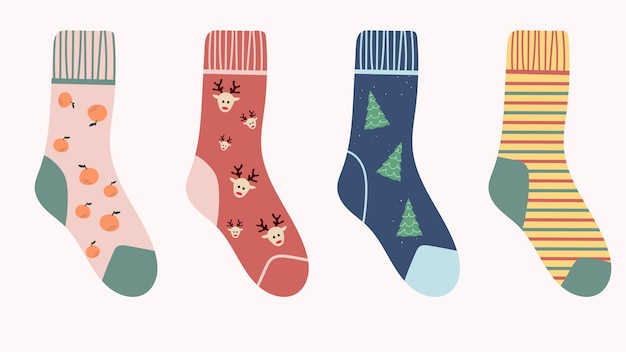 Cozy and Colorful Winter Socks with Festive Designs | Jiffy Designs