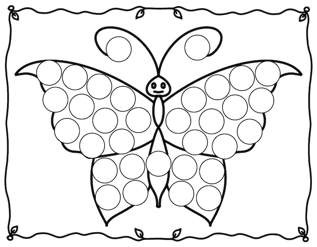 Whimsical Butterfly Polka Dot Template | Jiffy Designs