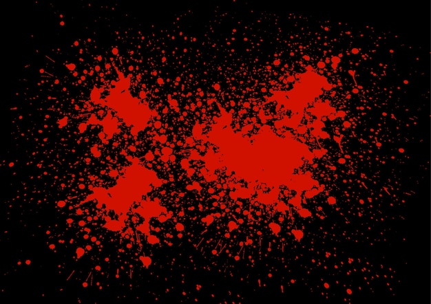 Explosive Red Splatter Pattern on Black Background | Jiffy Designs