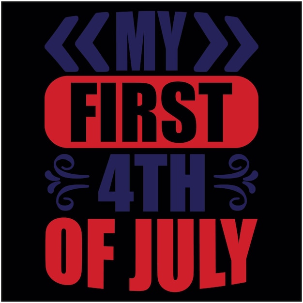 Patriotic Text Design for Fourth of July | Jiffy Designs