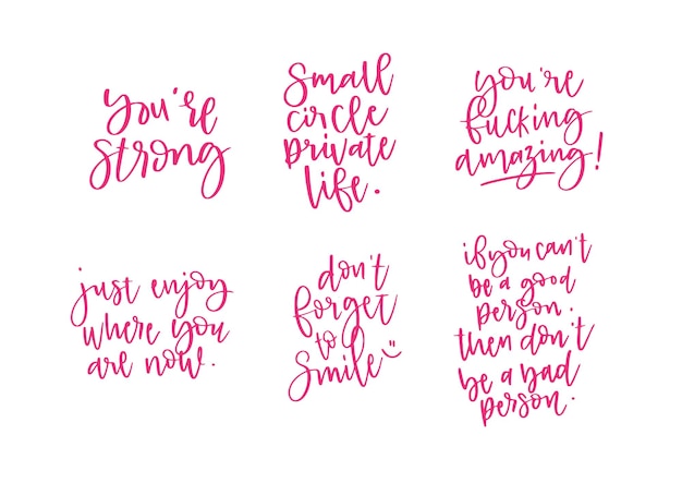 Vibrant Lettering Collection with Inspiring Phrases | Jiffy Designs
