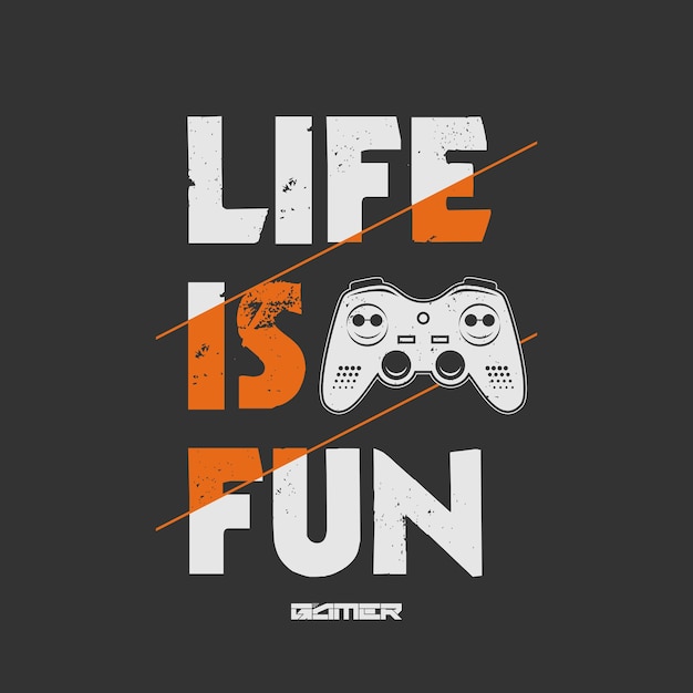 Vibrant Gaming Slogan with Retro Controller Graphic | Jiffy Designs