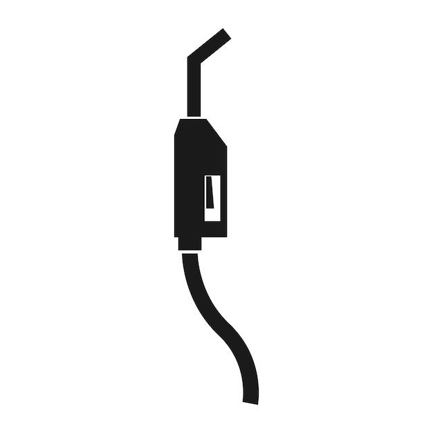 Sleek and Minimalist Gas Pump Silhouette | Jiffy Designs