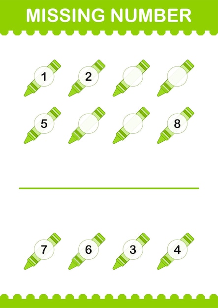 Find the Missing Number in the Pencil Illustration | Jiffy Designs
