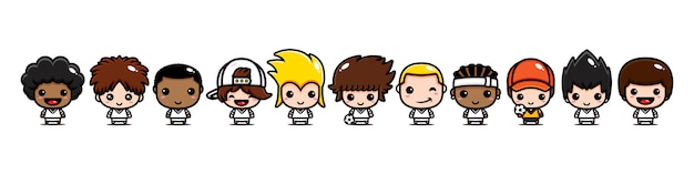 Diverse Collection of Vibrant Cartoon Characters for Versatile ...