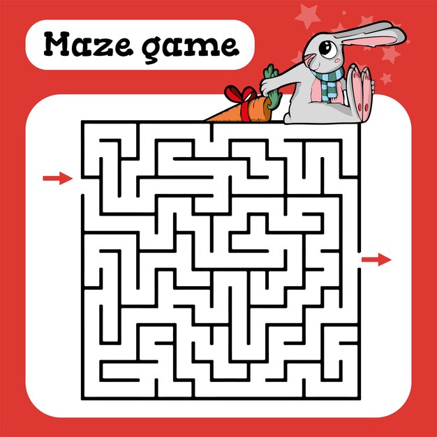 Playful Rabbit Maze Game for Fun and Challenge | Jiffy Designs