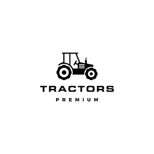 Minimalist Tractor Logo with Bold Typography | Jiffy Designs