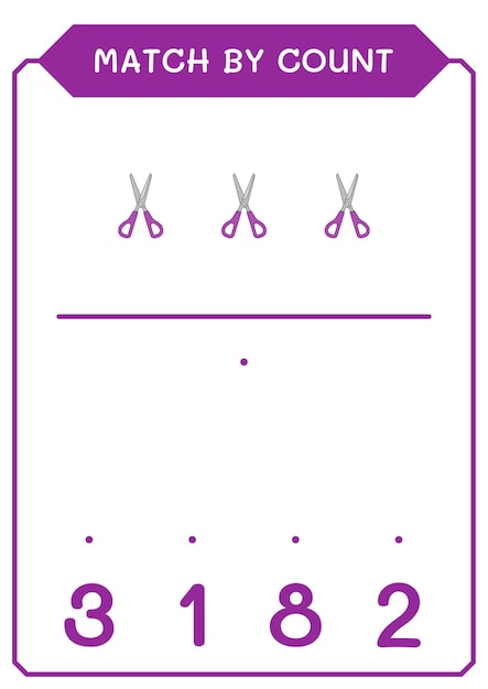 Vibrant Scissor Matching Game for Counting Practice | Jiffy Designs